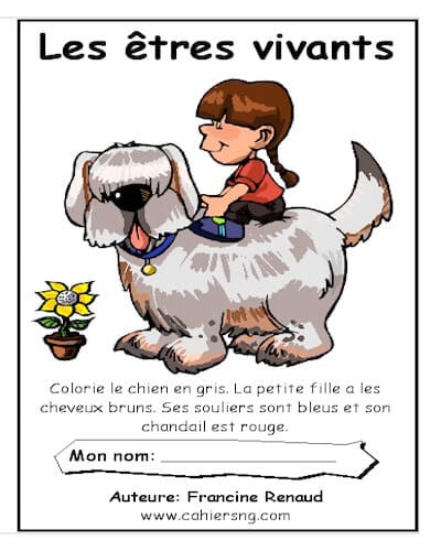 PDF - Les êtres vivants (1re année) – Cahiers d'activités N.G.