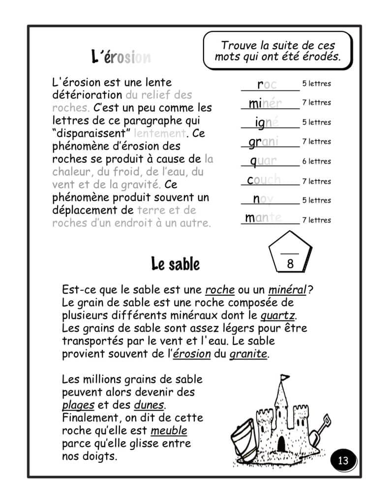 4e année - Les roches et les minéraux - "HYBRIDE" — Fiches ...