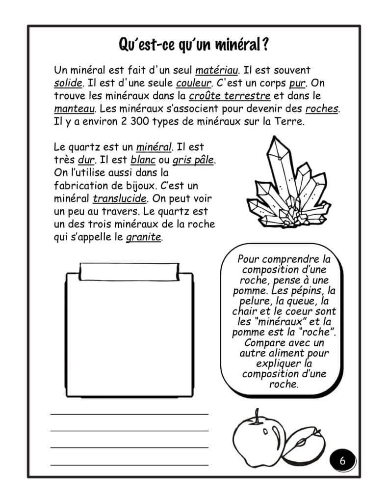 Les roches et les minéraux - (4e/5e) -Les minéraux — Fiches ...