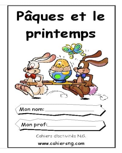 PDF - Pâques et le printemps – Fiches reproductibles pour enseignant(e ...