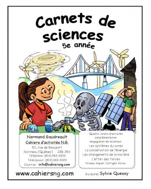 Carnets de sciences (5e année) - PDF — Fiches reproductibles pour ...
