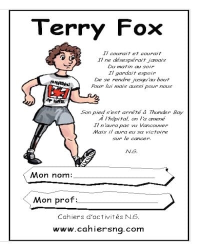 PDF - Terry Fox – Fiches reproductibles pour enseignant(e)s – Cahiers d ...