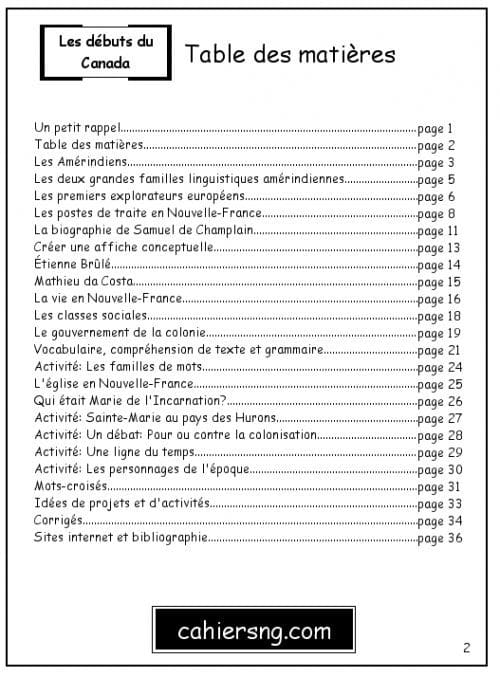 Les débuts du Canada - (5e/6e) - MODIFIÉ ! — Fiches reproductibles pour ...