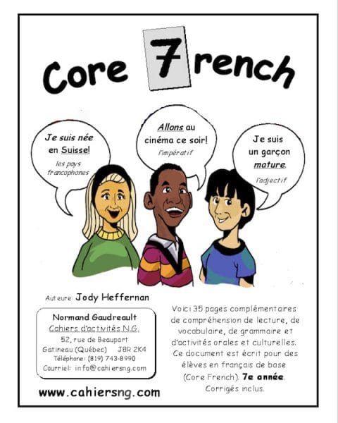 Core French (7e) - PDF — Fiches reproductibles pour enseignant(e)s ...