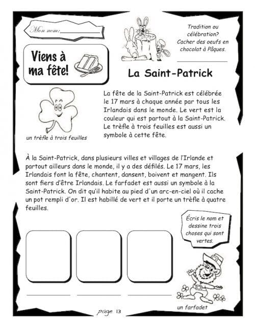 Fiches reproductibles pour enseignant(e)s – Cahiers d'activités N.G.