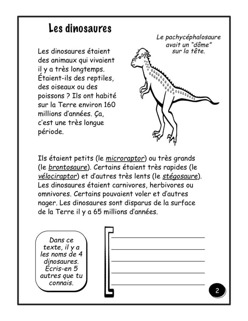 PDF - Les dinosaures (4e) - « HYBRIDE » — Fiches reproductibles pour ...