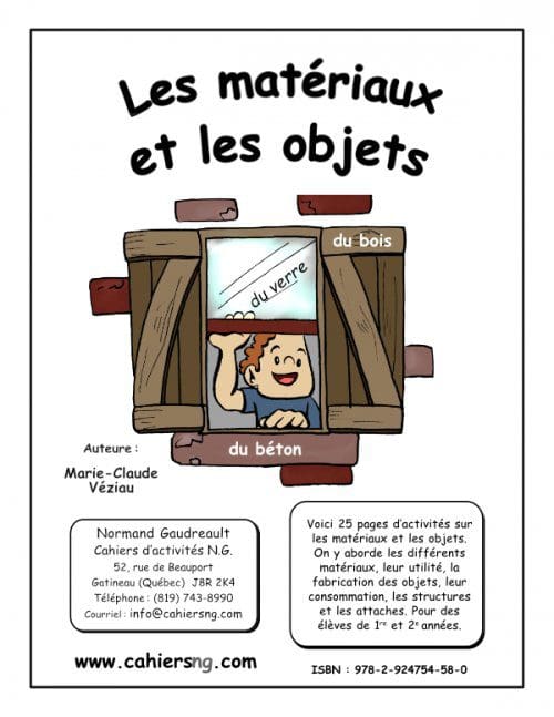 Les matériaux et les objets (1re/2e) - Nouvelle série ! — Fiches ...