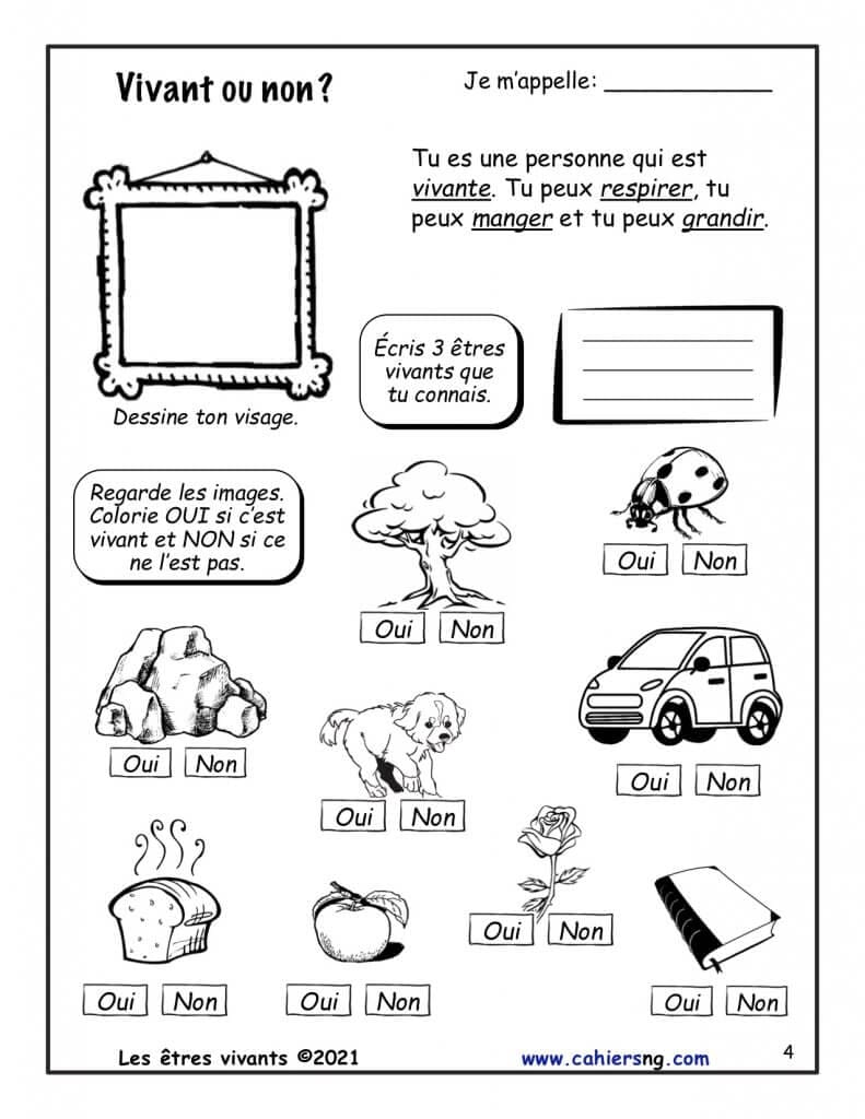 Les êtres vivants - Nouvelle série - Vivant ou non ? — Fiches ...