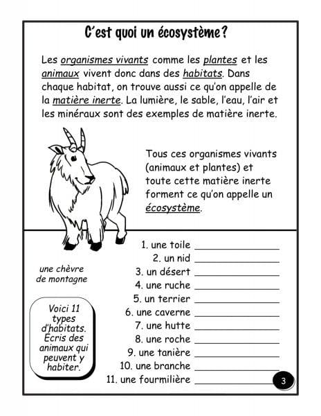 4e année - Les habitats - "HYBRIDE" — Fiches reproductibles pour ...