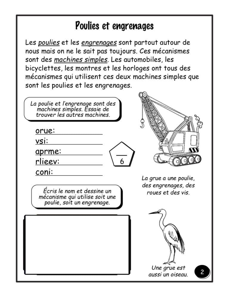 4e année - Les poulies et les engrenages - "HYBRIDE" — Fiches ...