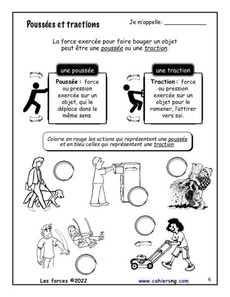 Les forces (3e) - Nouvelle série ! — Fiches reproductibles pour ...