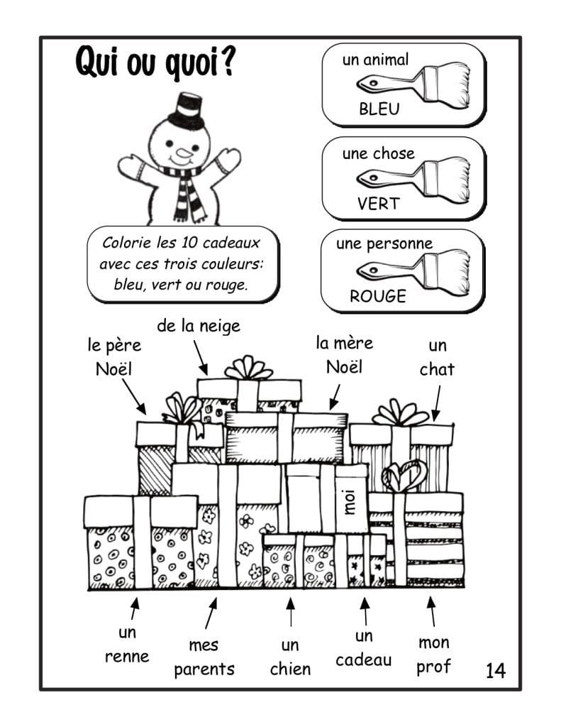 Bientôt Noël! (1re/2e) - PDF - "HYBRIDE" — Fiches reproductibles pour ...