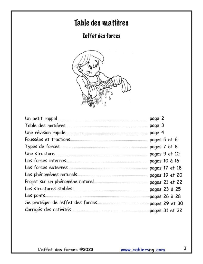 L'effet des forces (5e) - Nouvelle série ! NOUVEAUTÉ ! — Fiches ...