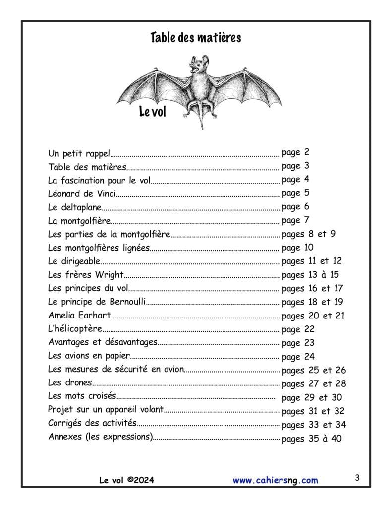 Le vol (6e année) - Nouvelle série ! NOUVEAUTÉ ! — Fiches ...