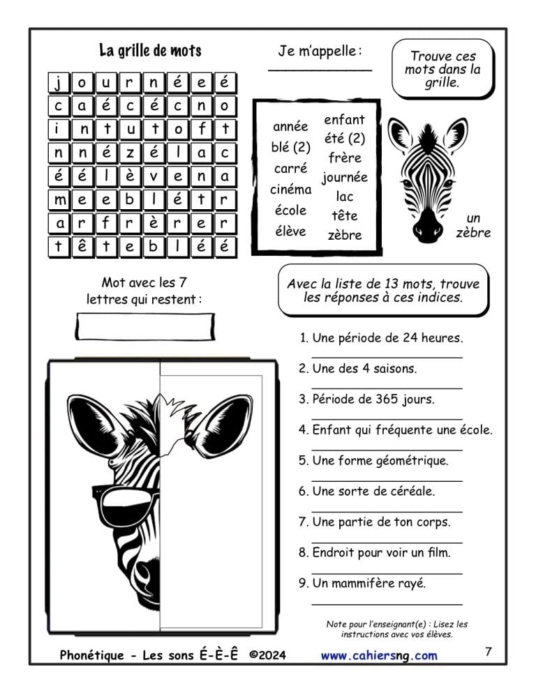 Phonétique - Les sons É, È et Ê (2e/3e années) - NOUVEAUTÉ ! — Fiches ...