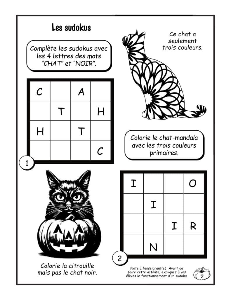 C'est l'Halloween ! - 1re/2e années - NOUVEAUTÉ ! — Fiches ...